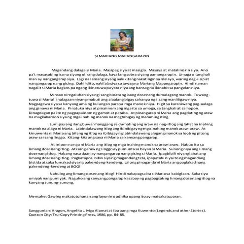 Si mariang-mapangarapin-material-for-q2 w10 | DOCX