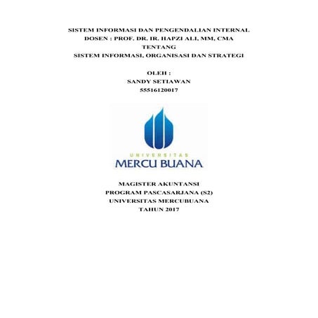 SI-PI,Sandy Setiawan, Hapzi Ali, Sistem Informasi, Organisasi dan ...