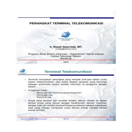 IS1313 02-Terminal Devices | PDF