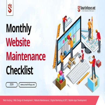 Monthly Website Maintenance Checklist: Key Tasks | PPT