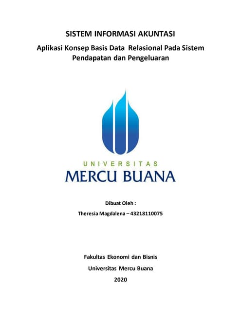 Sistem Informasi Basis Data - Pertemuan 6 | DOCX