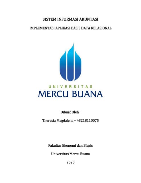 Artikel Ilmiah Sistem Basis Data | PDF