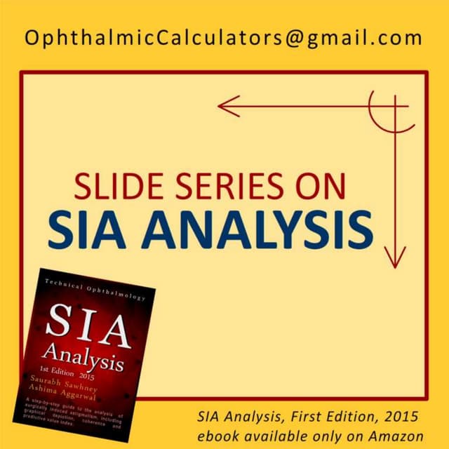 SIA Analysis - tackling surgically induced astigmatism | PPTX