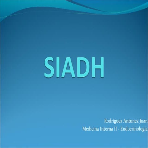 Siadh | PPT