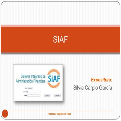 Manual del siaf | PDF