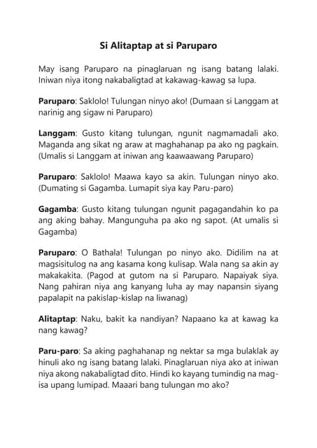 Alamat ng alitaptap | PPT