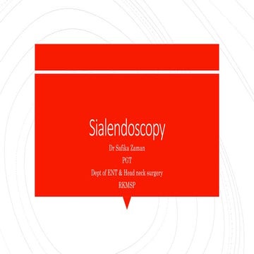 Sialoendoscopy | PPTX