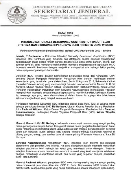 Siaran pers cop21 hari ke 4-final | PDF