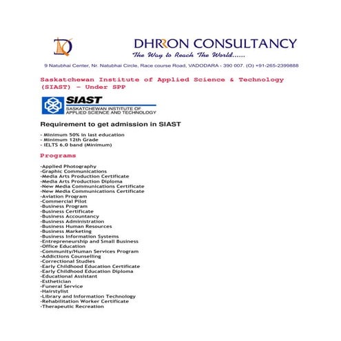 SIAST College Canada | PDF