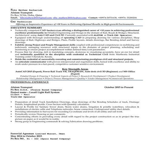 CAD Technician Resume Examples & Writing Guide for 2025 | PDF