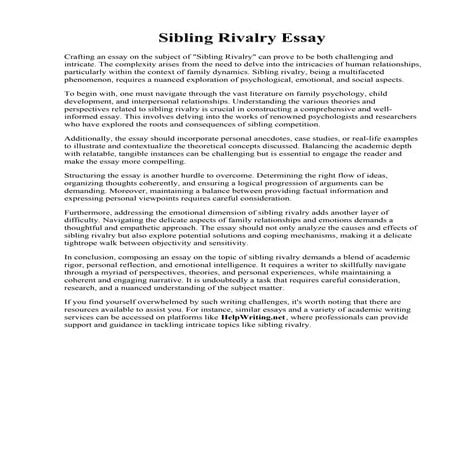 Sibling Rivalry Essay.pdf