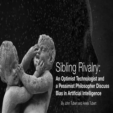 Sibling rivalry tech vs. philosophy on bias in ai | PDF
