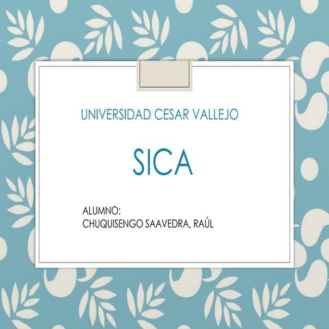SICA- SINDROME ISQUEMICO CORONARIO AGUDO | PPTX