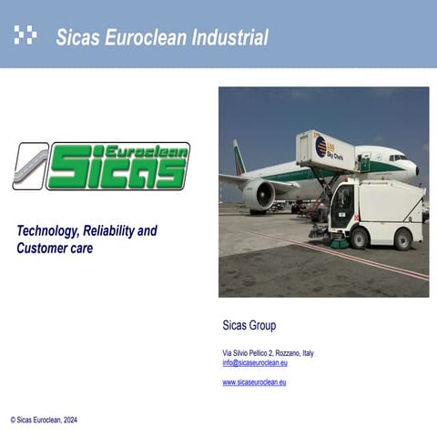 Sicas Euroclean Industrial, Products: Sweepers and Washers | PDF