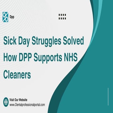 How DPP Supports NHS Cleaners | PDF