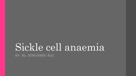 Genetics presentation of sickle cell Anemia.pptx