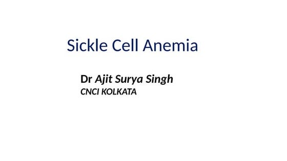 Sickle cell test.pptx | Blood Disorders | Diseases and Conditions
