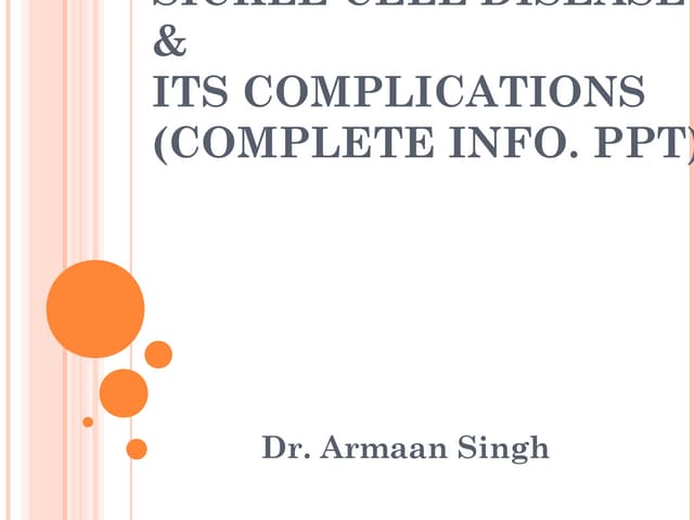 Sickle cell disease | PPTX