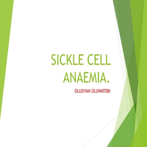 Sickle cell disease | PPTX