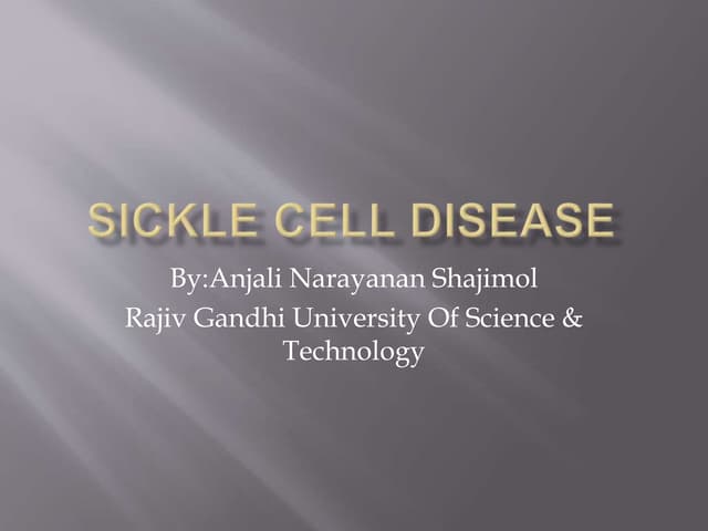Sickle Cell Disease Pptx 9188