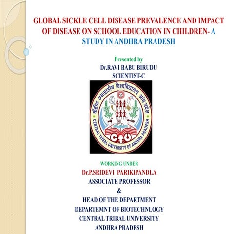 Sickle cell disese effecting school education in children.pptx