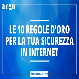 10 regole d'oro per la sicurezza in internet | PDF