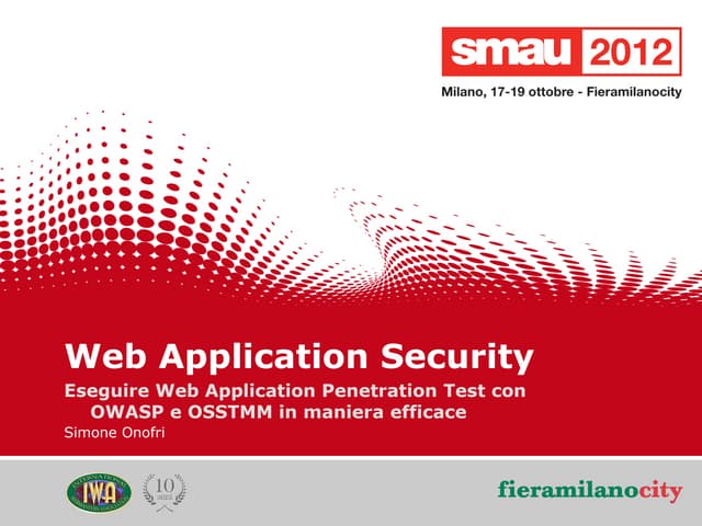 Sicurezza Delle Applicazioni Web Eseguire Web Application Penetration