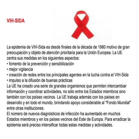 Diapositivas vih sida | PPTX
