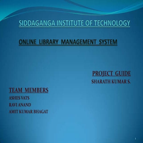 online lib system | PPTX | Computing | Technology & Computing