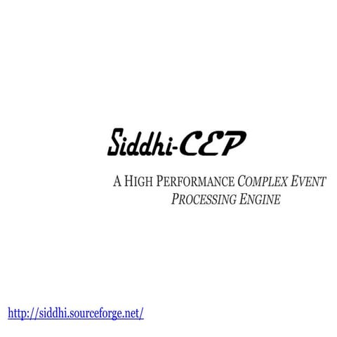 Siddhi CEP Engine | PPT