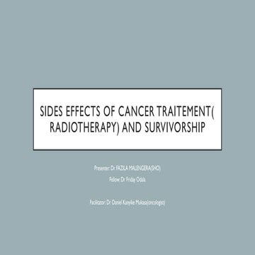 SIDE EFFECT OF RADIOTHERAPY.pptx use iut | PPTX