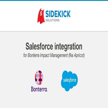 Salesforce Integration for Bonterra Impact Management (fka Social ...