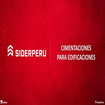 Siderperu cimentaciones para edificaciones | PDF