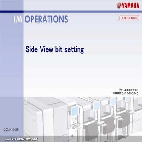 Side View bit setting_YSM40.ppt