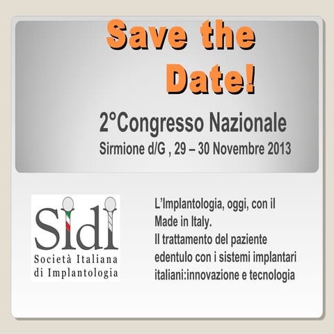 Sidi save the date! | PPT