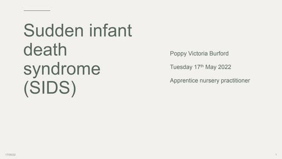 SIDS Concept Map Sample Chart - Nursing classes | PPT