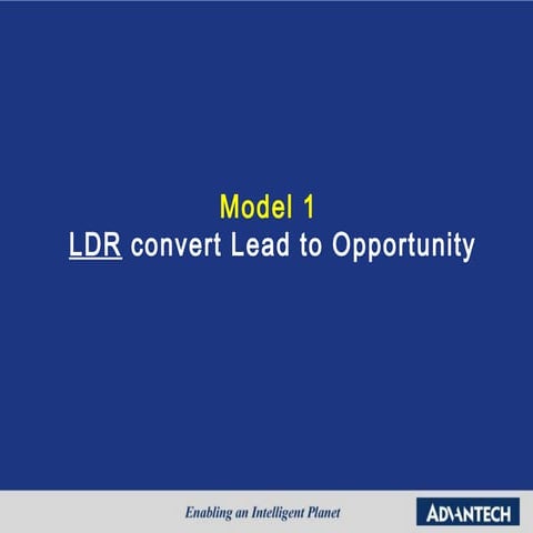 Siebel Leads_Model 1 | PPT