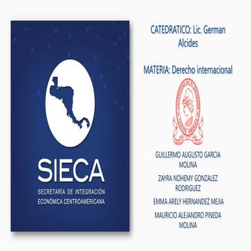 Sieca derecho internacional | PDF