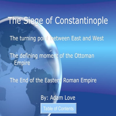 The Fall of Constantinople | PPTX