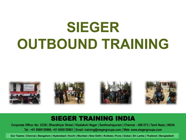 Team Building Games Outbound Training | PDF