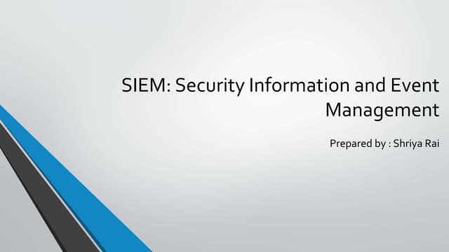 Siem Presentation Final Pptx 6776