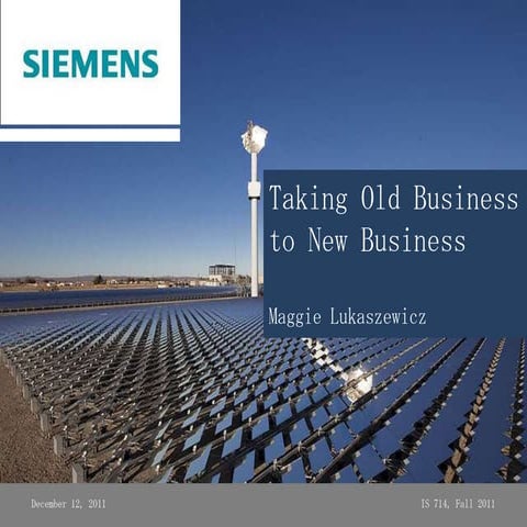 Siemens Capabilities | PPTX