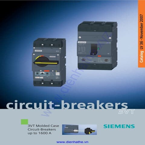 Siemens catalog circuit breakers 3 vt_lv36_11_2007 | PDF