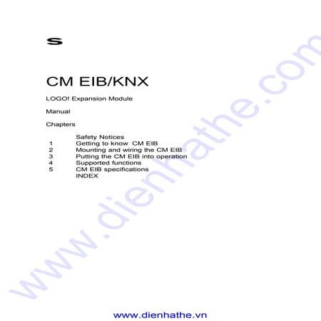 Siemens logo logo! expansion module cm eib-knx | PDF