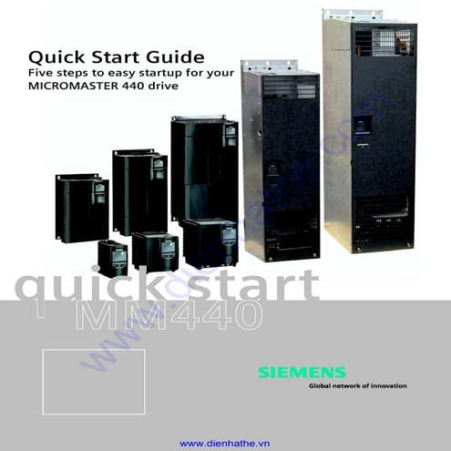 Siemens micro master 440 quick-start-guide | PDF