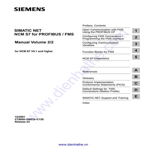 Siemens s7 300-400-simatic net - ncm s7 for profibus - fms 2 | PDF