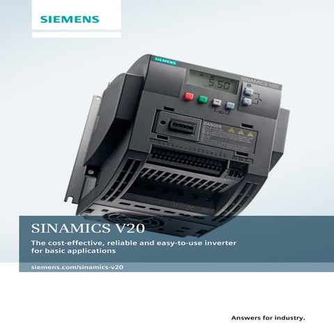 Catalogue biến tần Siemens V20 - đại lý biến tần siemens v20 | PDF
