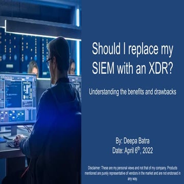 MXDR: Advanced Threat Detection & Response | PDF