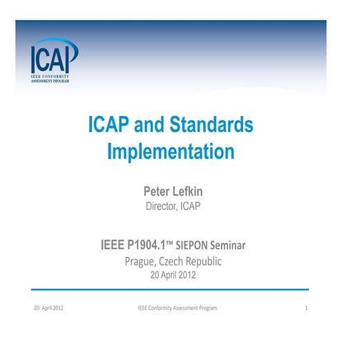 ICAP and Standards Implementation | PDF