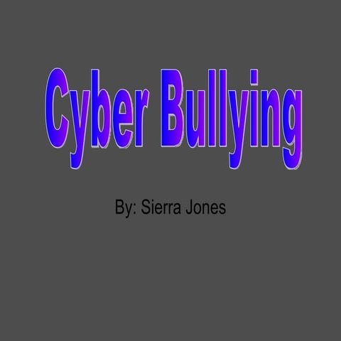 Cyberbullying | PPTX